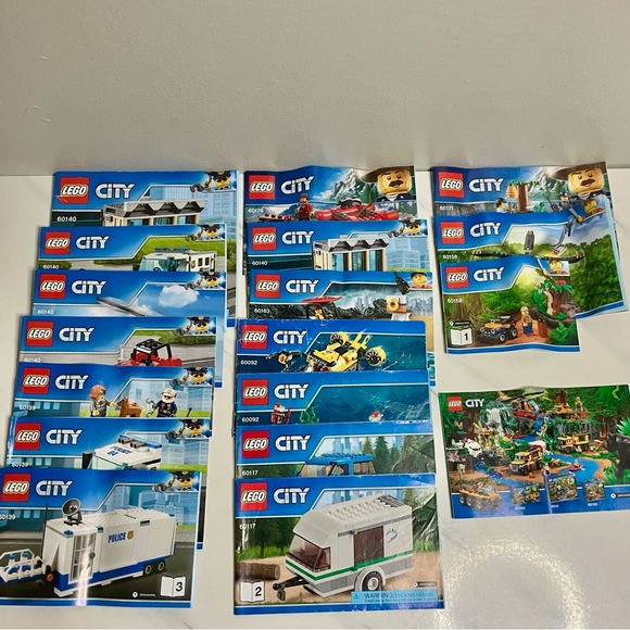 Lego | Toys | Lego City Instruction Booklet Collection Blue And White ...
